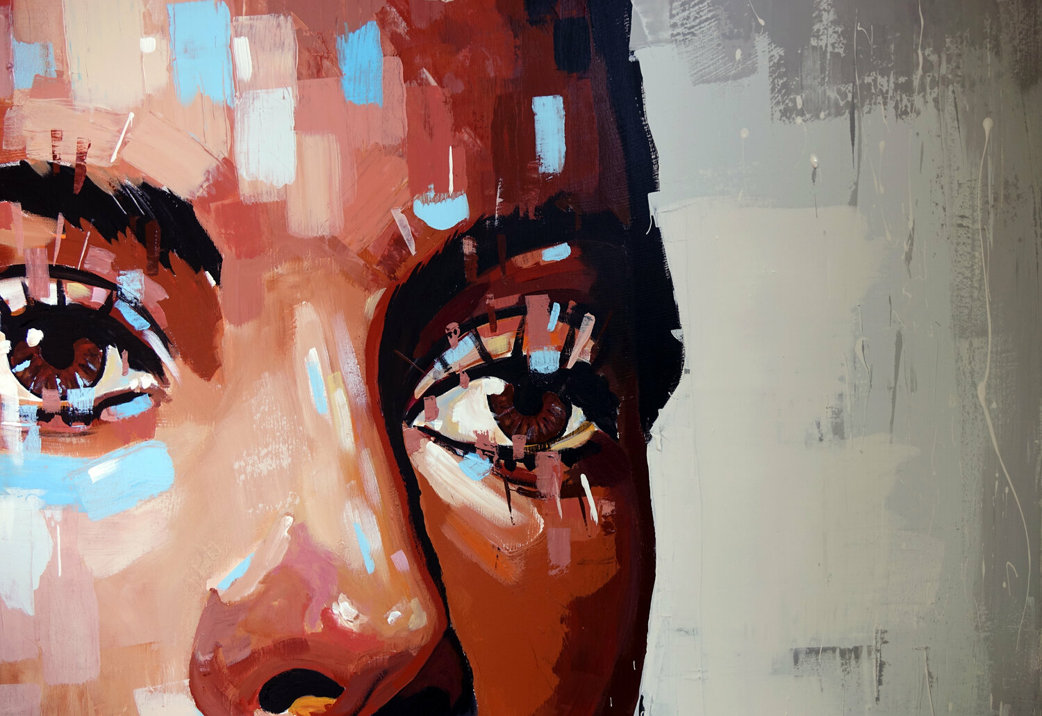 Face 43 by Wojtek Babski (2020) : Painting Acrylic on Canvas - SINGULART