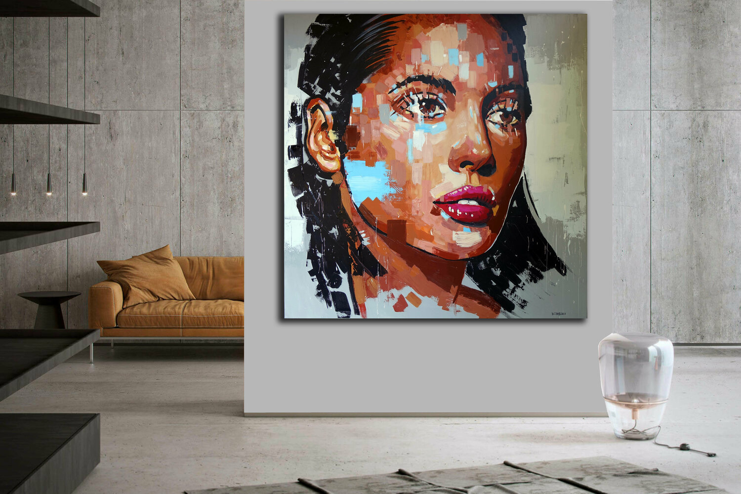 Face 43 by Wojtek Babski (2020) : Painting Acrylic on Canvas - SINGULART