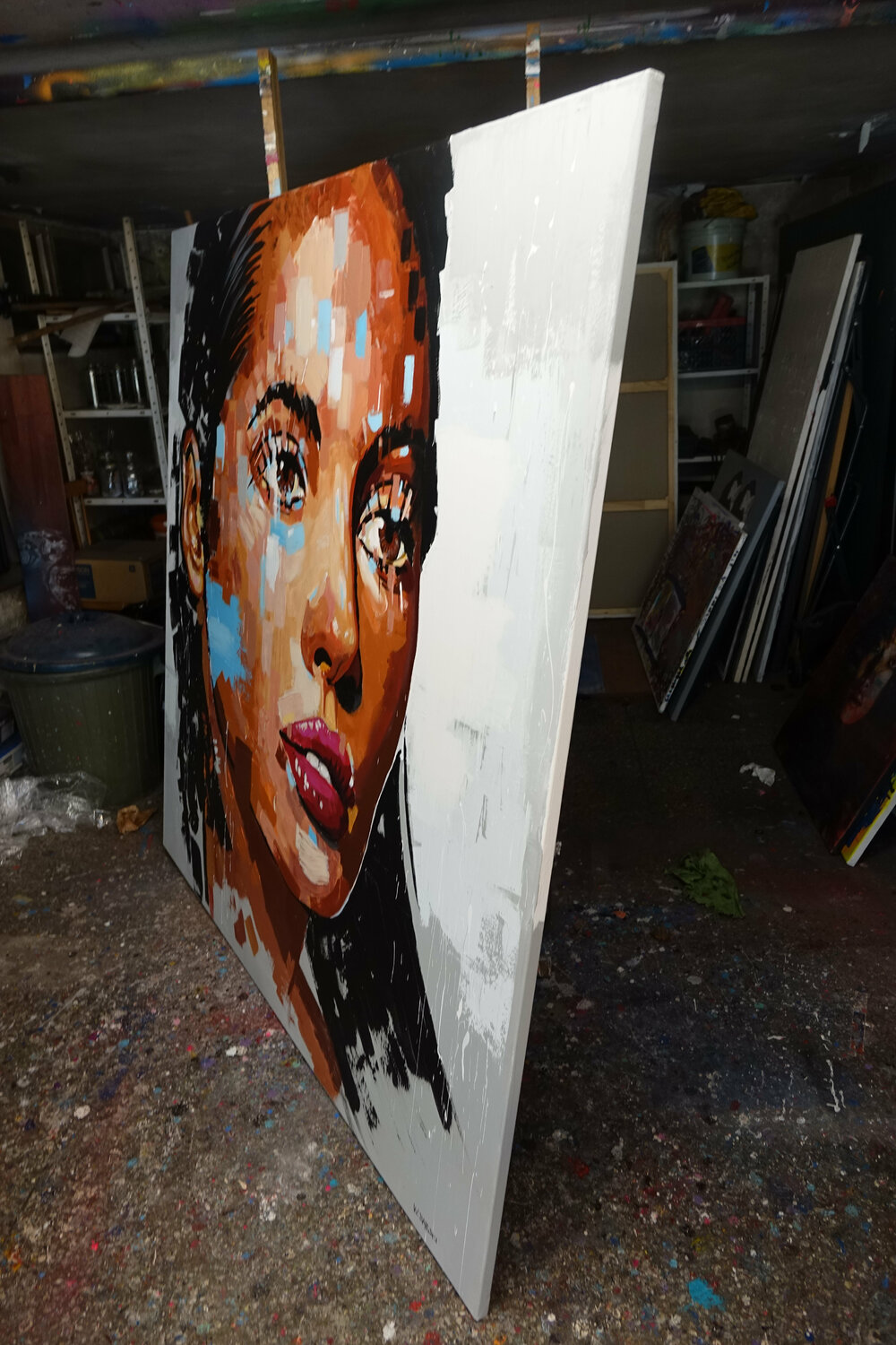 Face 43 by Wojtek Babski (2020) : Painting Acrylic on Canvas - SINGULART