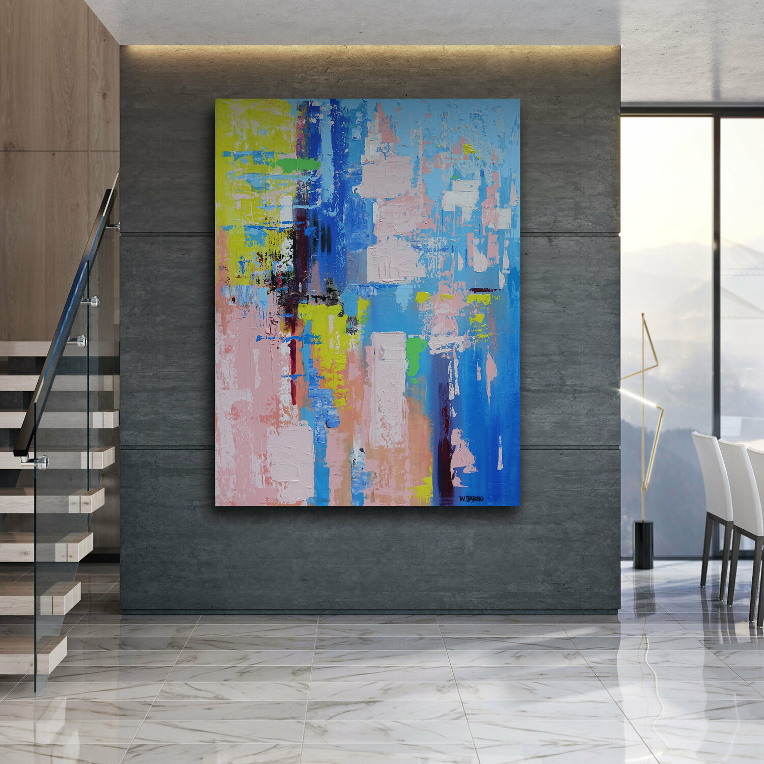 Spring Rhapsody by Wojtek Babski (2020) : Painting Acrylic, Cement on Canvas - SINGULART