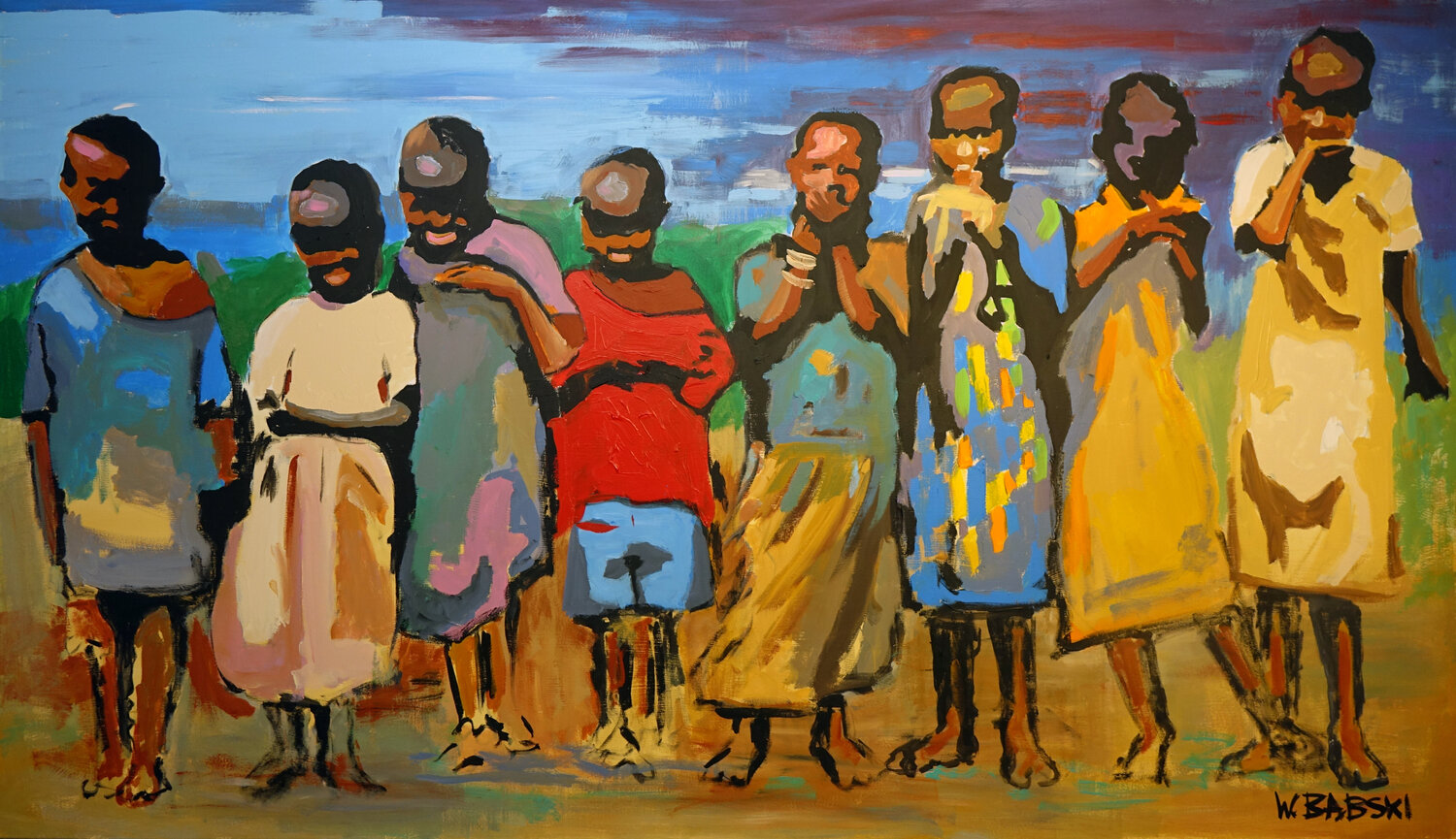 KIDS 3 by Wojtek Babski (2023) : Painting Acrylic on Canvas - Singulart