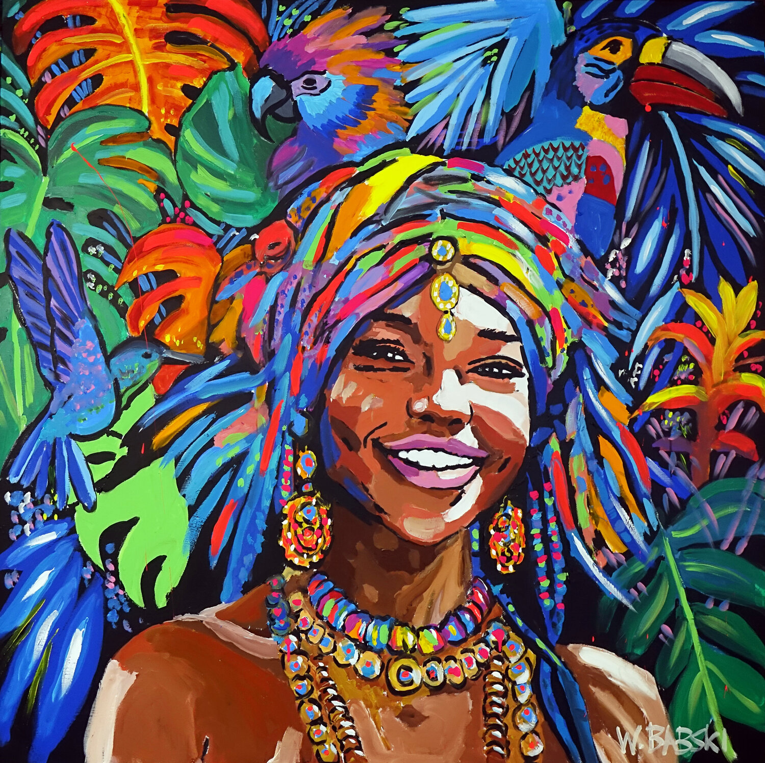 Joy by Wojtek Babski (2024) : Painting Acrylic on Canvas - Singulart