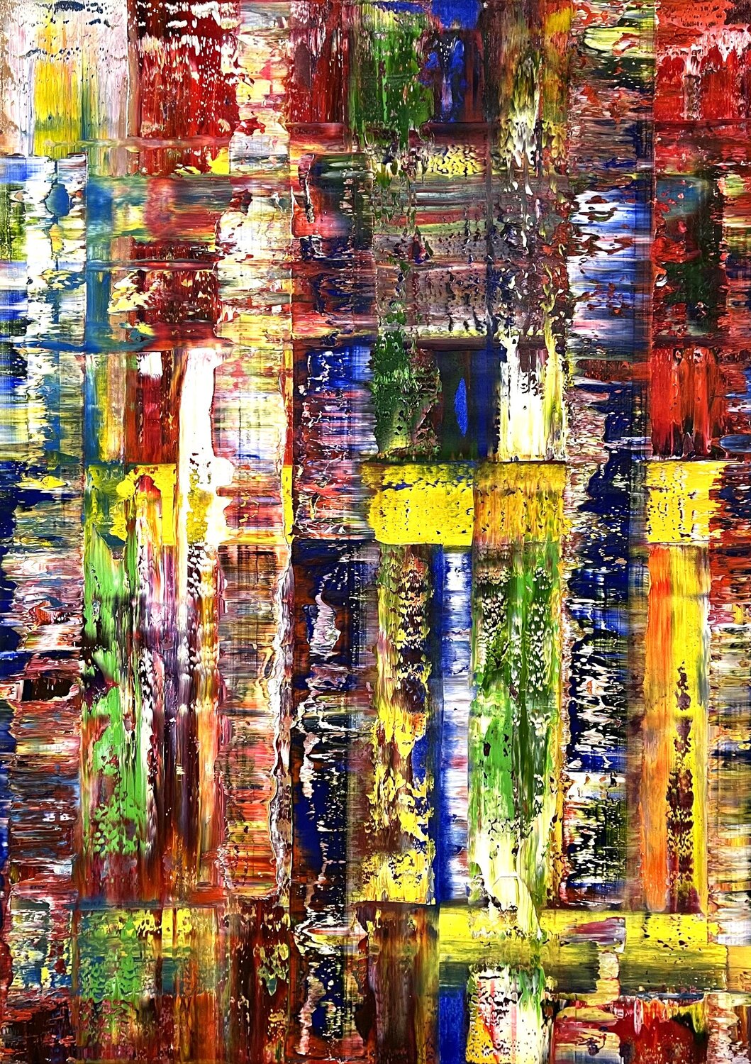 abstract informal 2048-2 von Robert H N Rich (2022): Malerei Öl auf ...