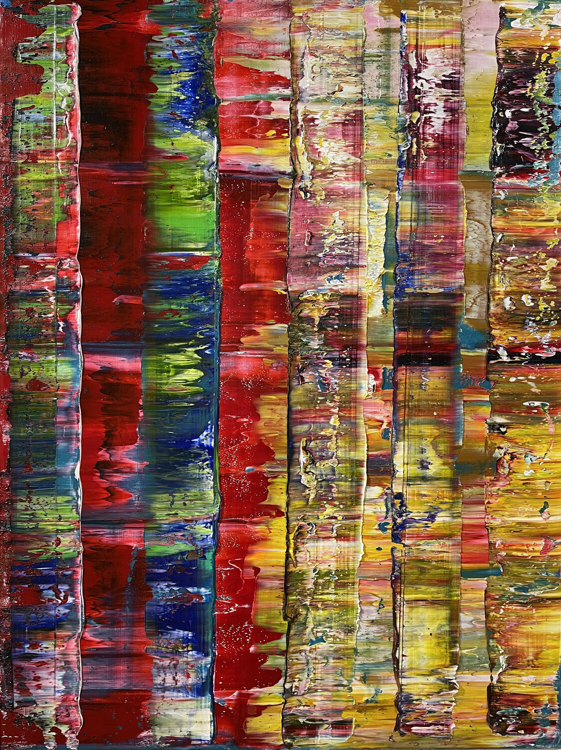 abstract informal 2048-1 by Robert H N Rich (2022) : Painting Oil on ...