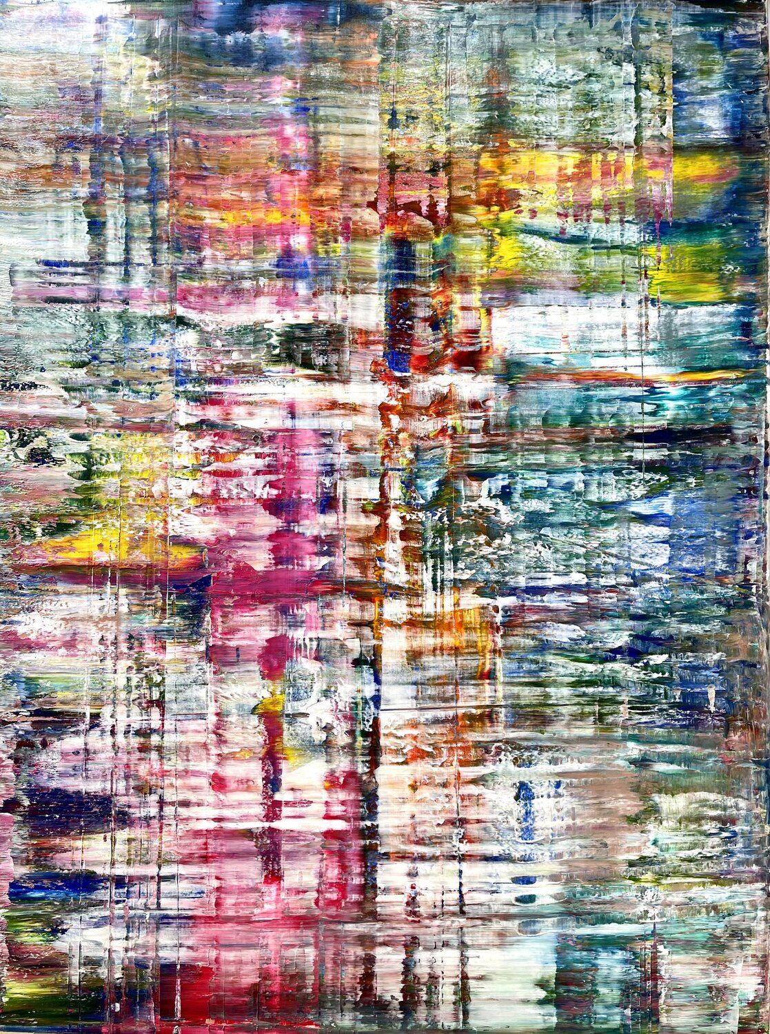 abstract informal no 2070-4 by Robert H N Rich (2023) : Painting Oil on ...