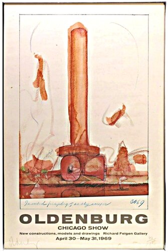 OLDENBURG Chicago Show: Inverted Fireplug as Skyscraper (Limited ...