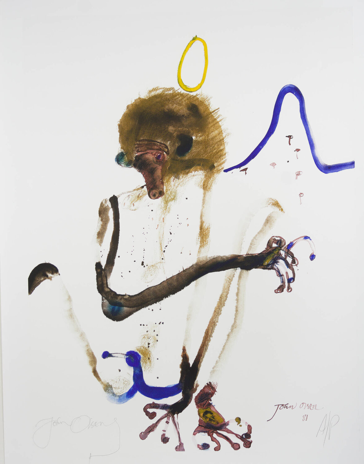 Monkey de John Olsen (N.D): Impresión Impresión Giclée - Singulart