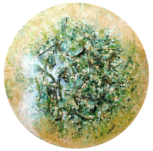 Naturaleza emergida 6 by Elena Barón (2022) : Painting Acrylic, Resin ...
