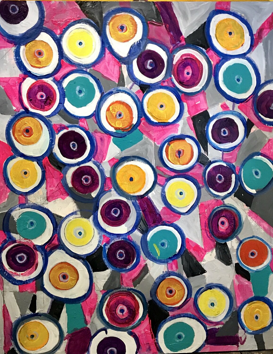 46 BALLS by Charlie Patton (2019) : Painting Acrylic, Pastel on Canvas ...