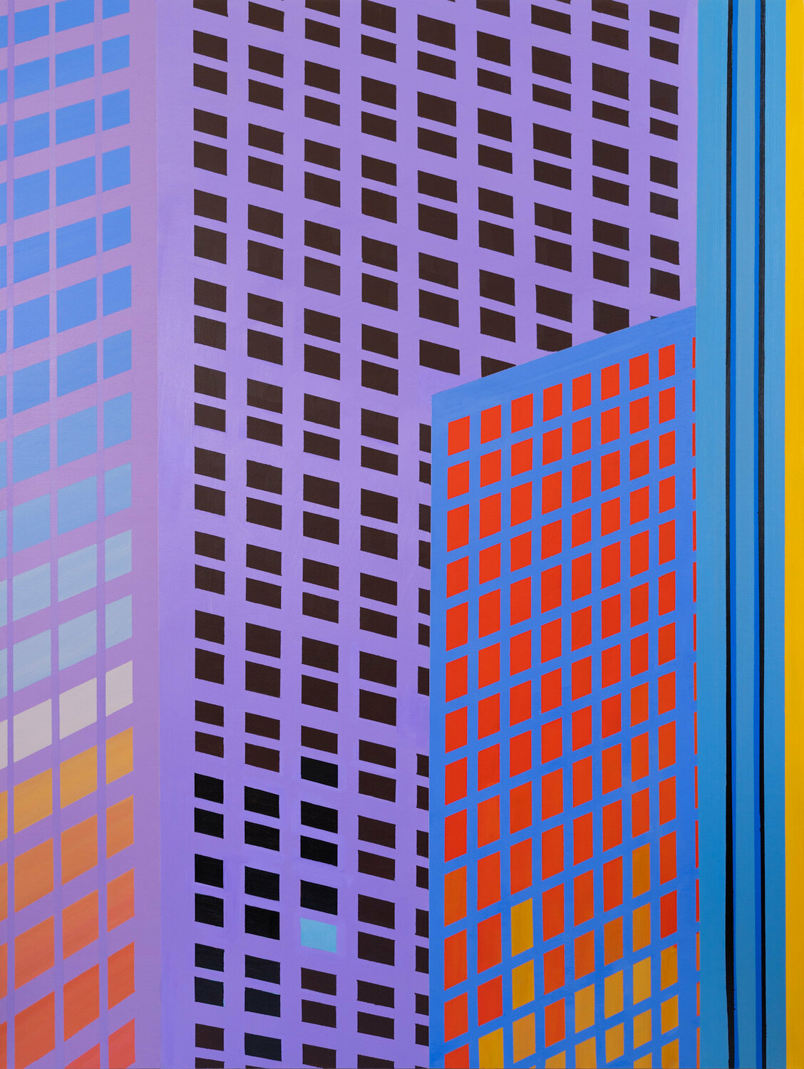 SF downtown no.2 by Wan Yang (2020) : Painting Acrylic on Wood - SINGULART