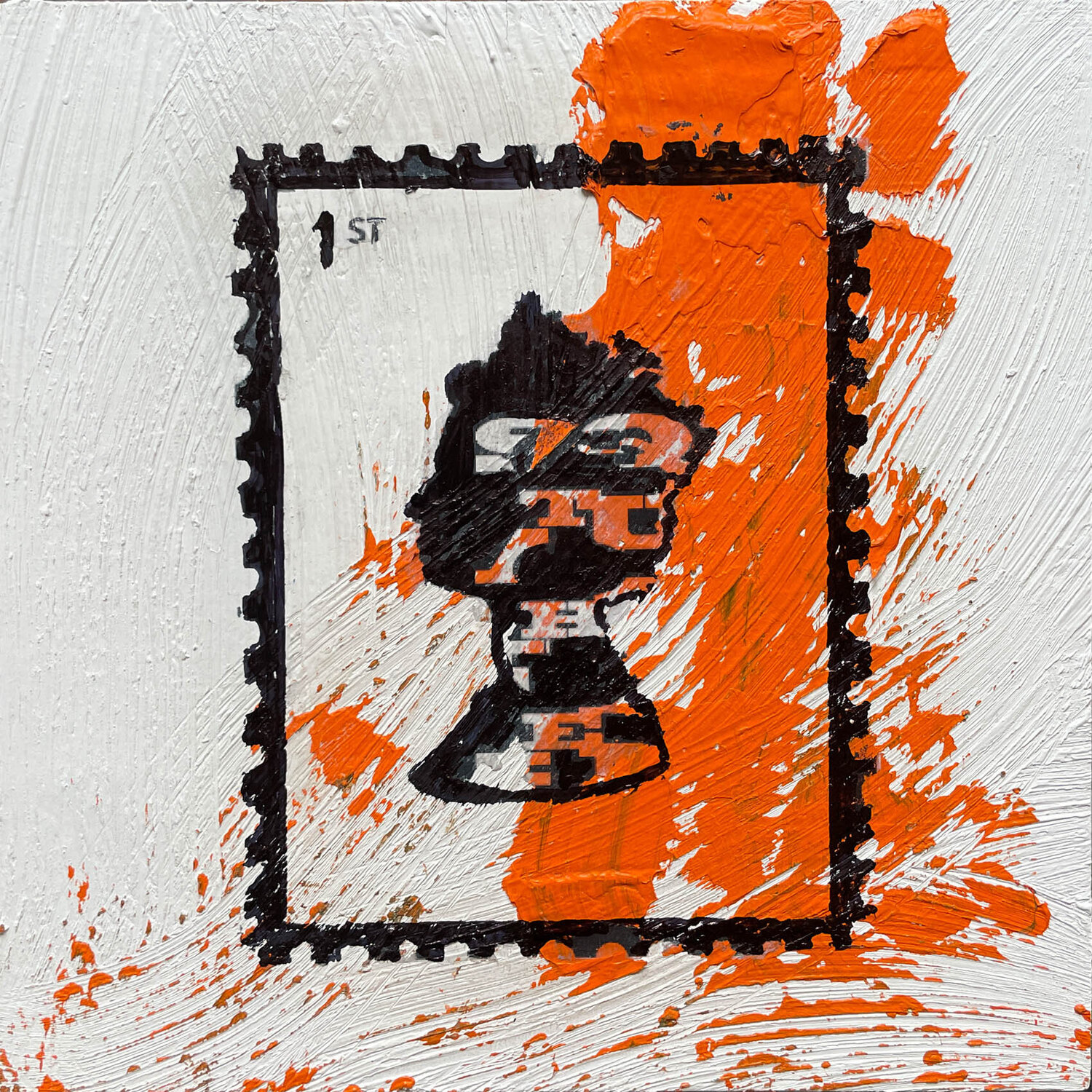 God Save The Queen Orange by Tina Psoinos (2022) : Painting Acrylic on ...