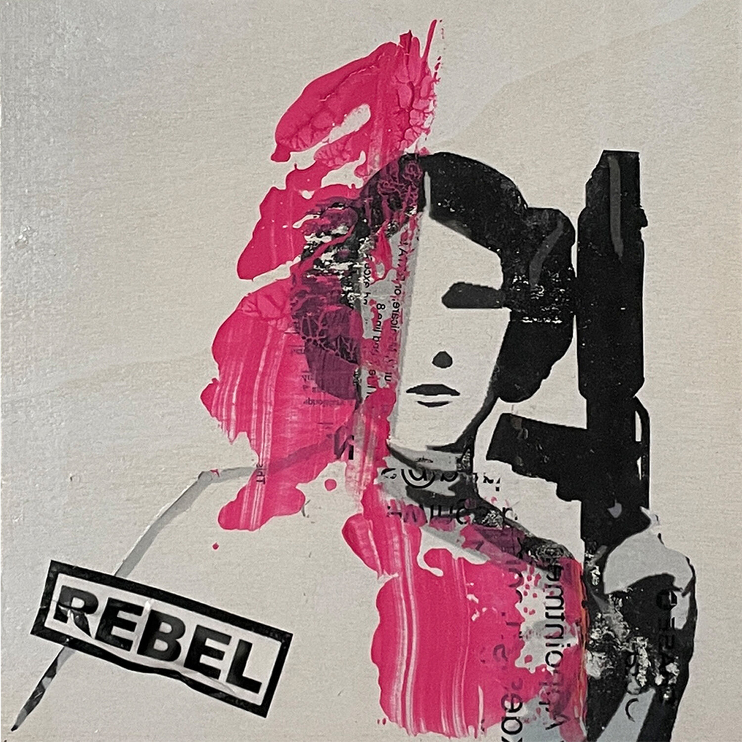 Princess Leia Neon Pink by Tina Psoinos (2023) : Painting Acrylic on ...