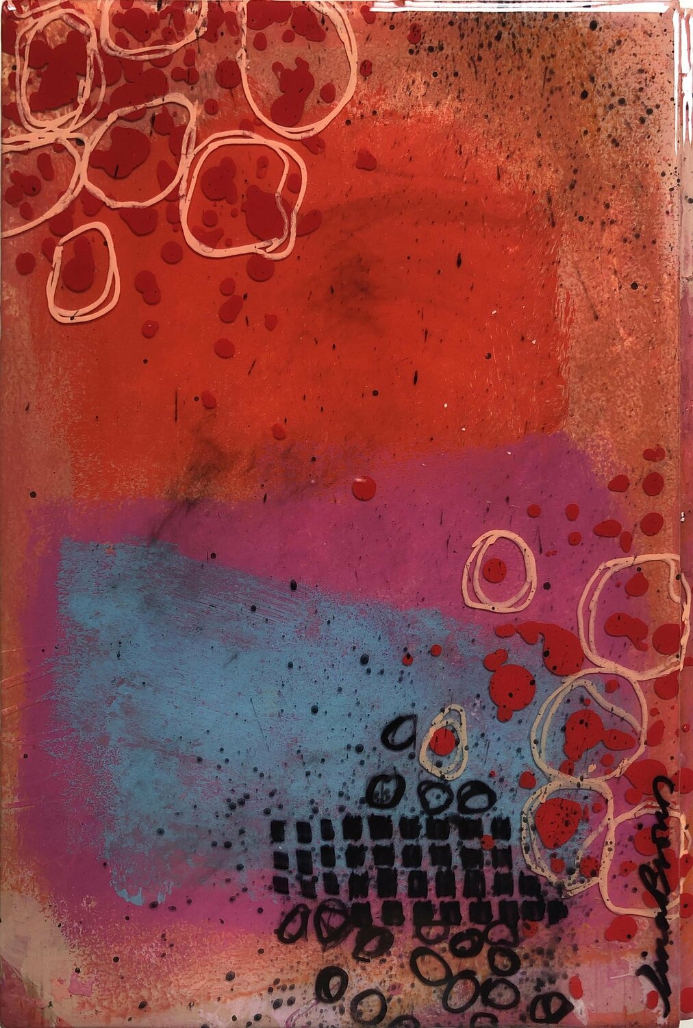 Blue on Orange Tina Psoinos