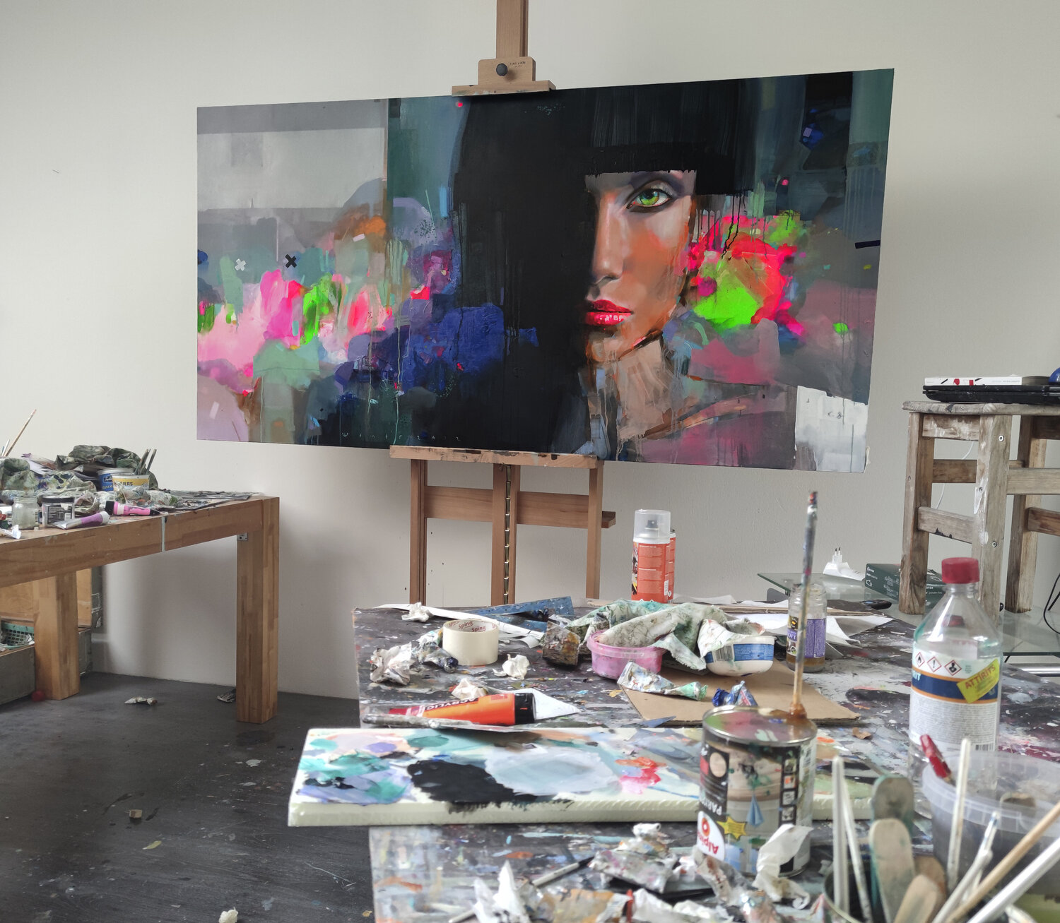 NEFERTITI XXI CENTURY von Viktor Sheleg (2022): Malerei Acryl, Öl auf ...