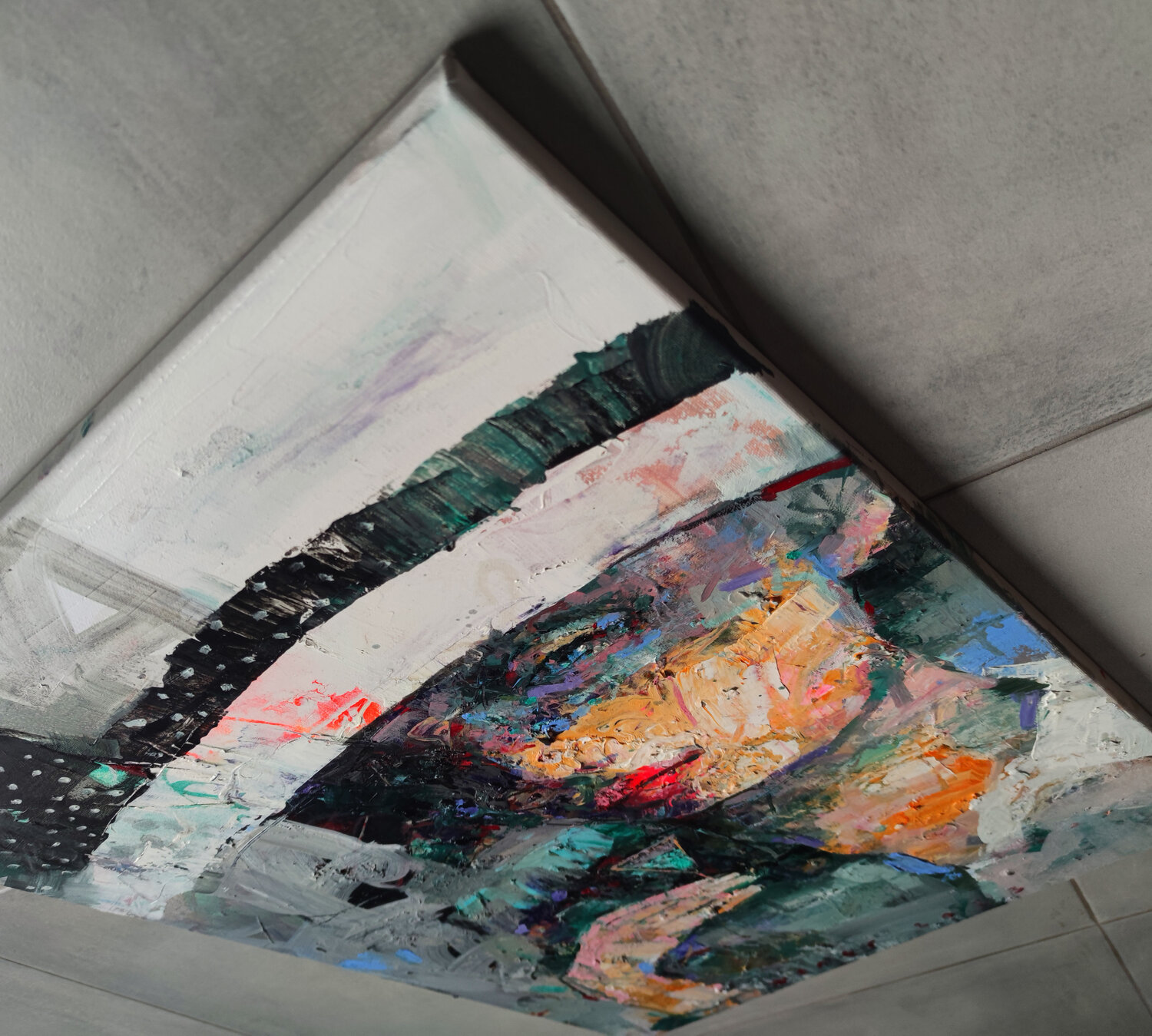 MISTY MINT by Viktor Sheleg (2023) : Painting Oil on Canvas - Singulart