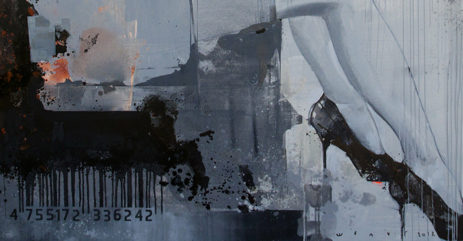 Ashen Flower by Viktor Sheleg (2018) : Painting Oil on Canvas - Singulart