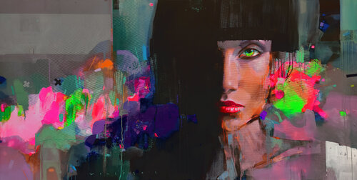 Ashen Flower by Viktor Sheleg (2018) : Painting Oil on Canvas - SINGULART