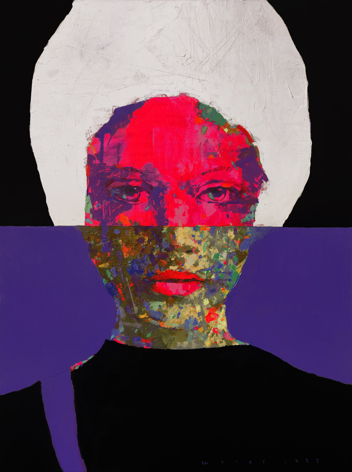 WHITE by Viktor Sheleg (2023) : Painting Oil on Canvas - Singulart