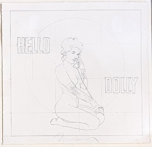 Hello Dolly (Pencil Drawing) by Mel Ramos (1973) : Work on Paper Pencil ...