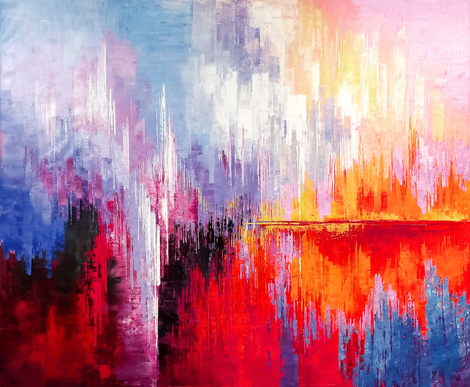 FROST AND FLAME de Tatiana Iliina (2025): Pintura Acrílico en Lienzo - Singulart