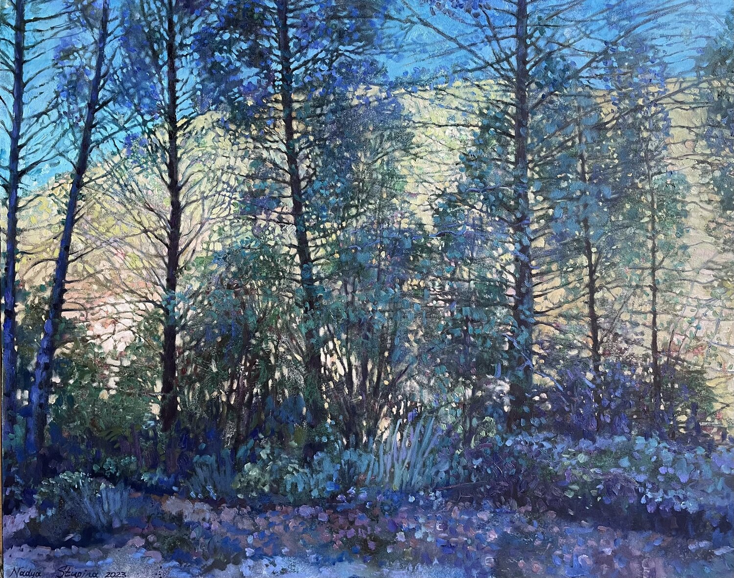 Lace of the French Alps by Nadezda Stupina (2023) : Painting Acrylic ...