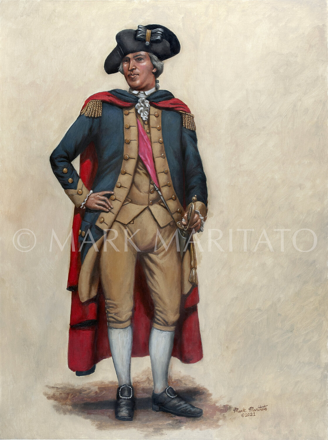 British Soldiers Revolutionary War Painting