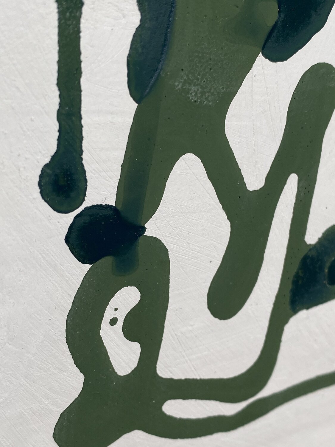 GREEN CALLIGRAFFITI #2 by Isabelle Gautier (2023) : Painting Acrylic ...