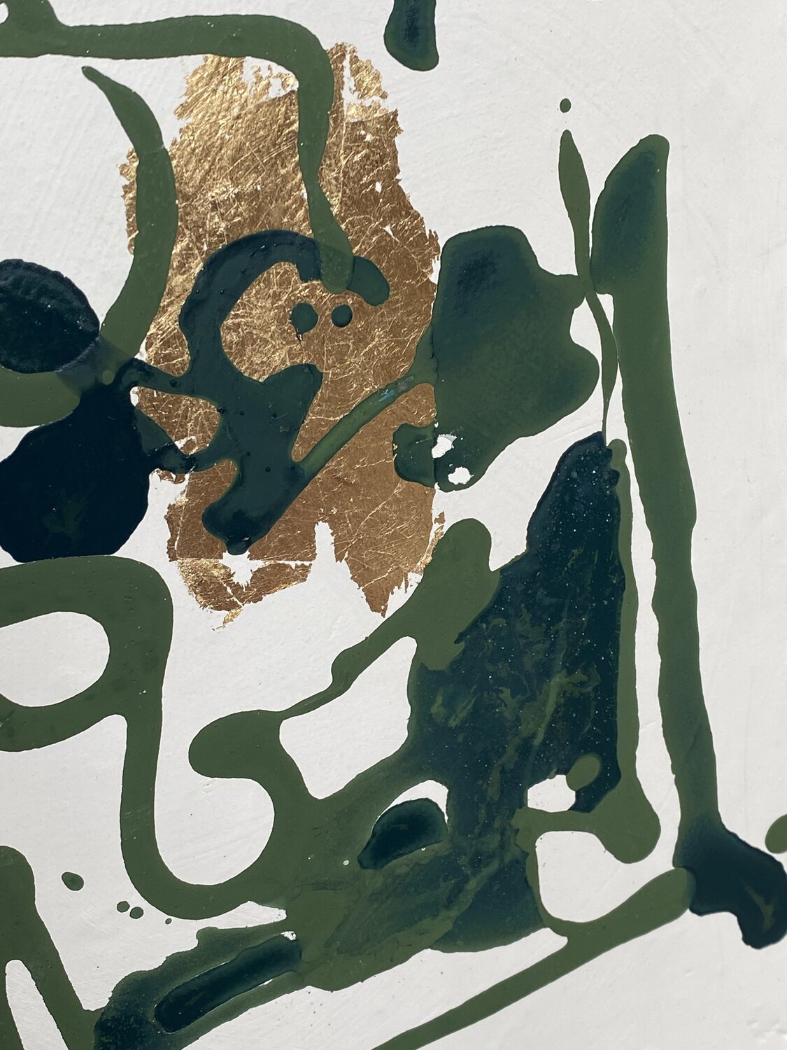GREEN CALLIGRAFFITI #2 by Isabelle Gautier (2023) : Painting Acrylic ...