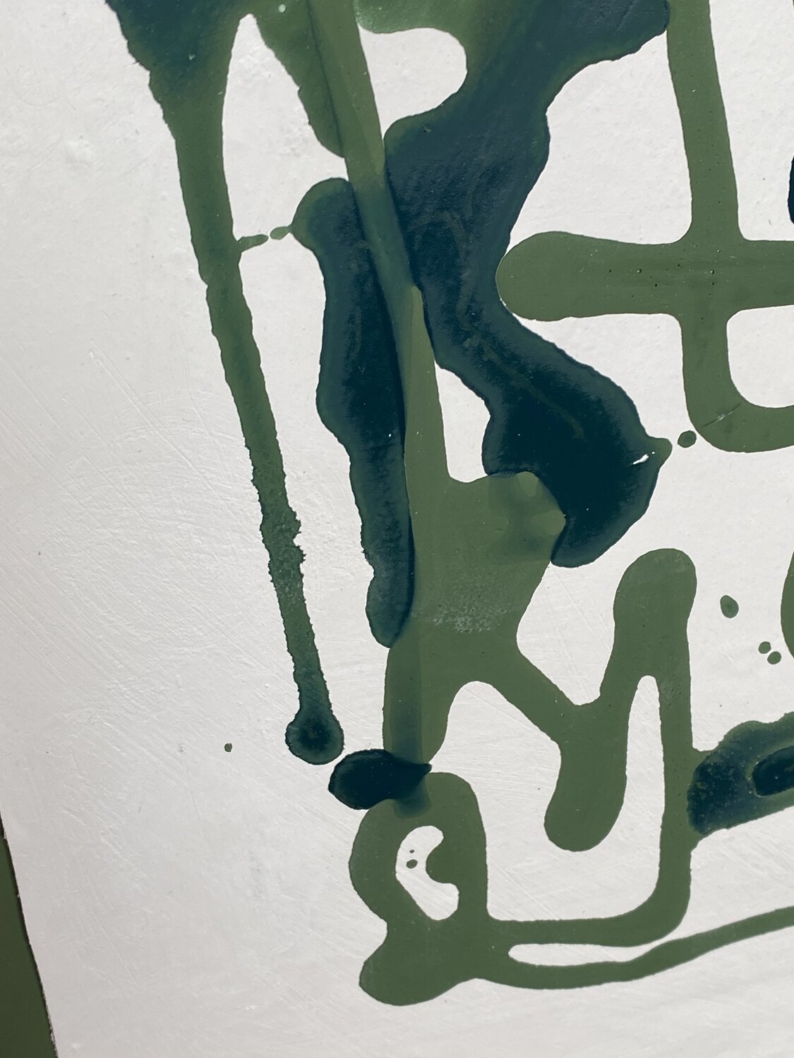GREEN CALLIGRAFFITI #2 by Isabelle Gautier (2023) : Painting Acrylic ...