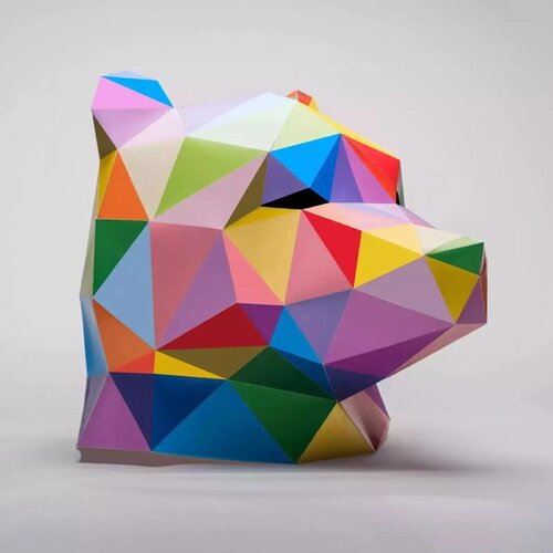 Bear Mask by Okuda San Miguel (2019) : Other Media Other materials ...