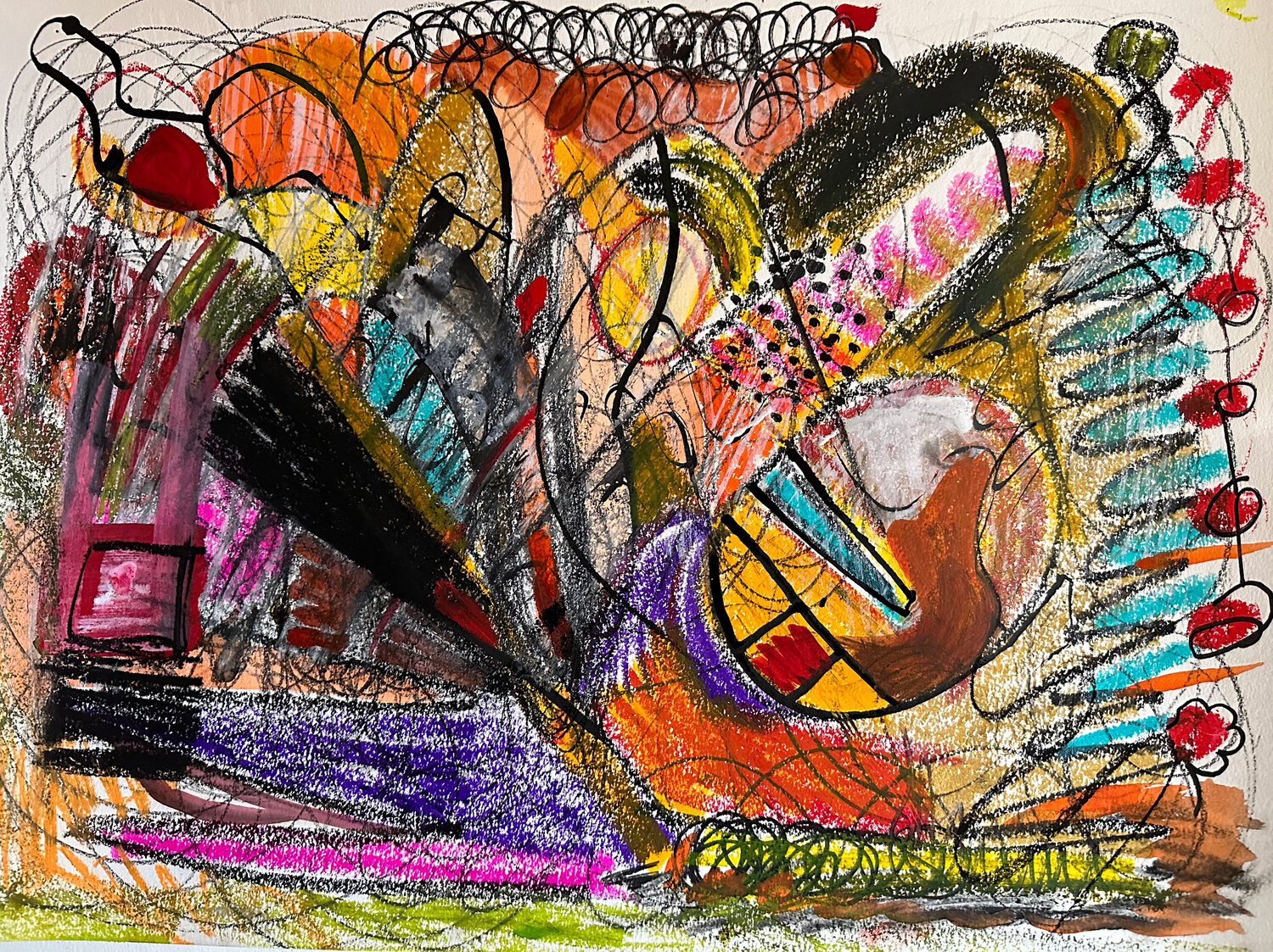 Basic Instincts by Nathalie Gribinski (2023) : Work on Paper Pastel ...