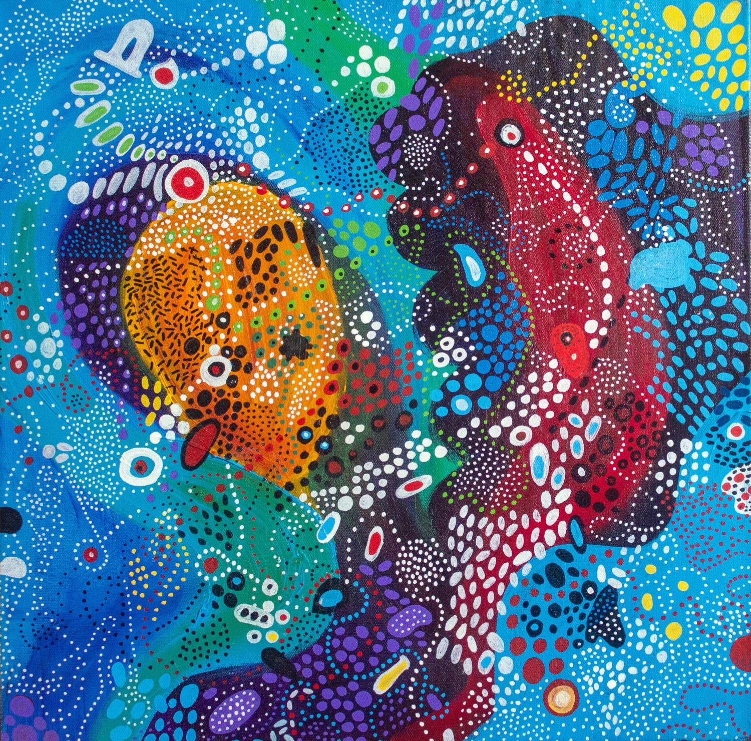 Dances with Colors de Nathalie Gribinski (2024) : Peinture Acrylique ...