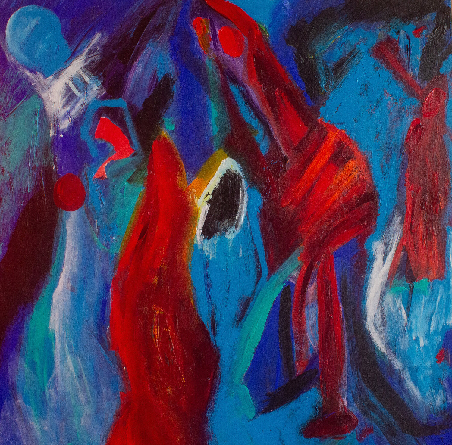 Macaber Dance by Nathalie Gribinski (2025) : Painting Acrylic on Canvas ...