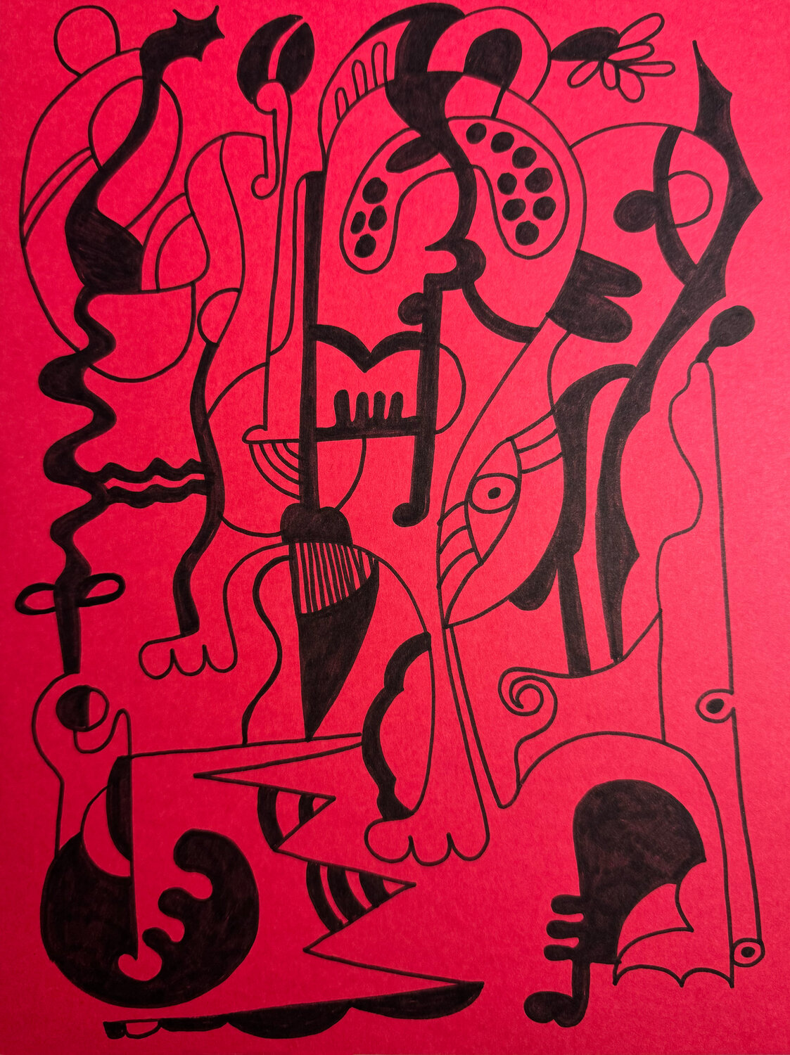 Misty Eye by Nathalie Gribinski (2025) : Drawing Felt on Paper - Singulart