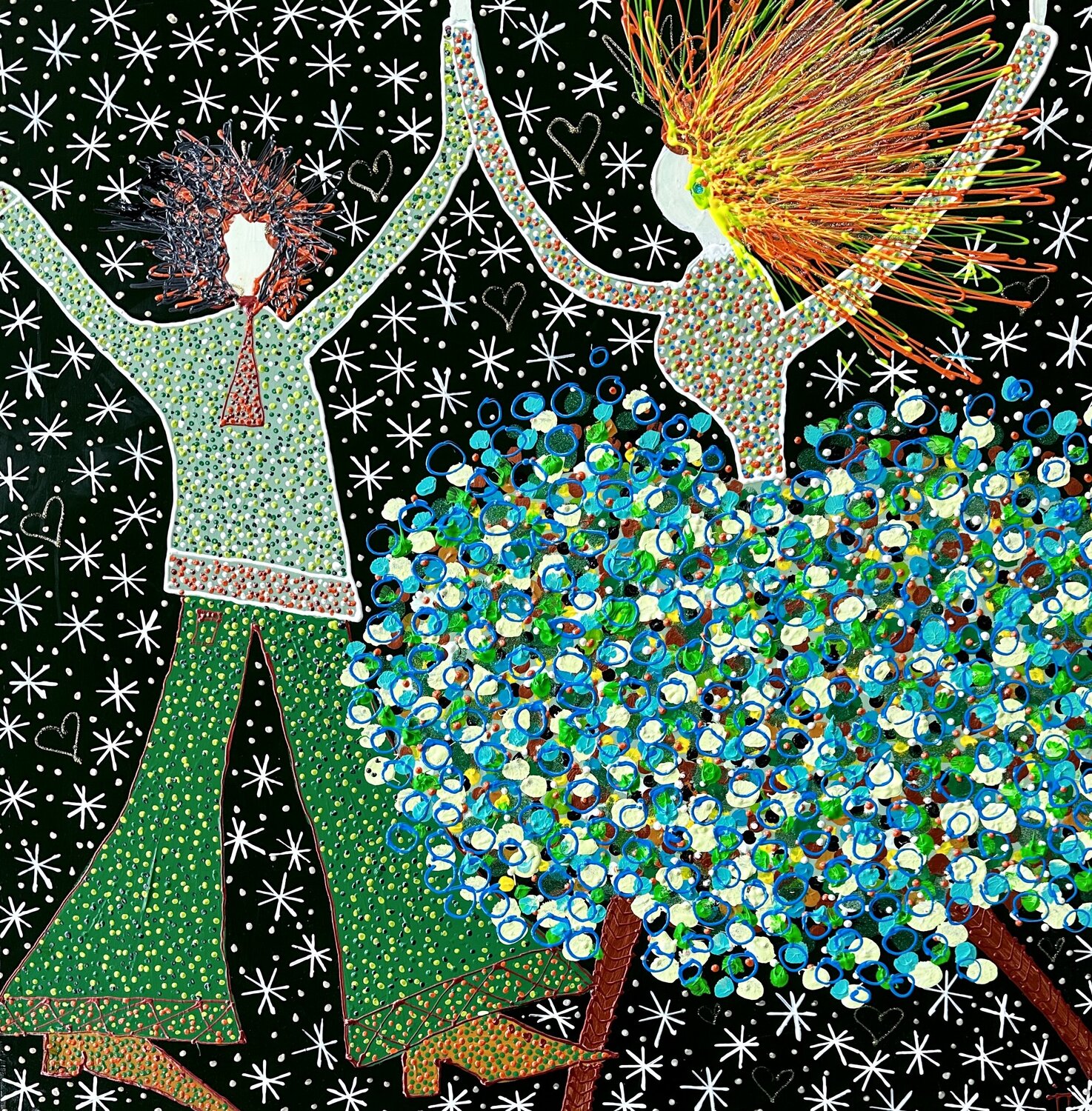 Fun and dancing for the nature by Inge Thogersen (2023) : Painting ...