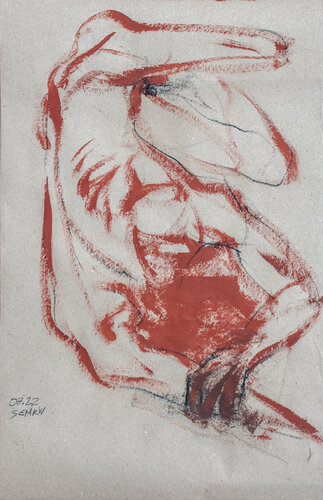 No name by Volodymyr Semkiv (2022) : Drawing Charcoal on Paper - Singulart