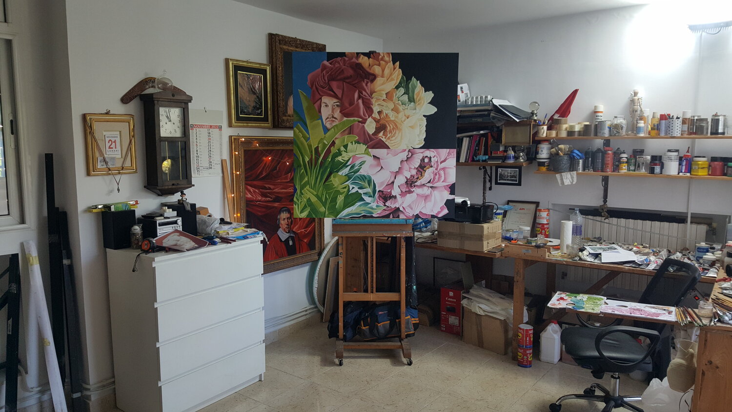 WHY ARE YOU HIDING von Luigi Maria De Rubeis (2022): Malerei Acryl, Öl ...