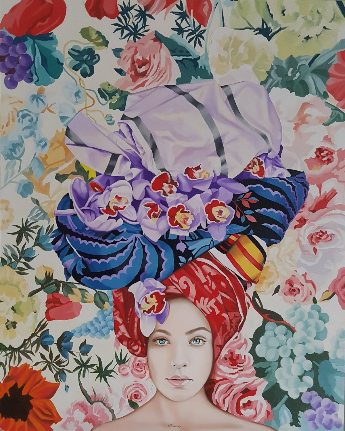 GIVE ME YOUR EYES von Luigi Maria De Rubeis (2023): Malerei Acryl, Öl ...