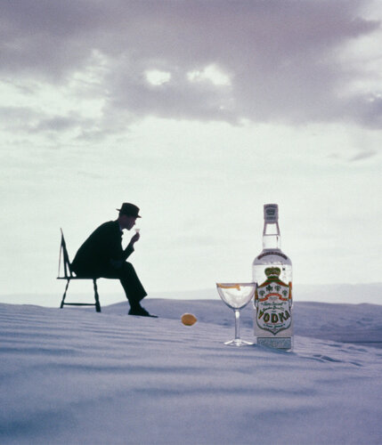 Out of the Blue, White Sands, New Mexico; Smirnoff Vodka by Bert Stern ...