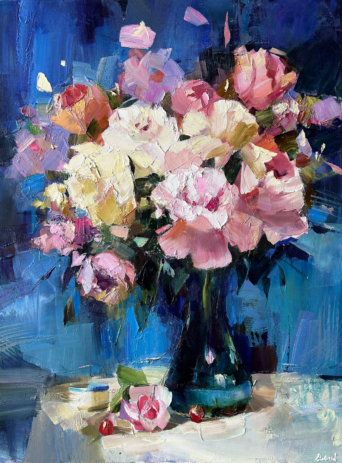 Bathing in the rays of love by Tatiana Yabloed (2023) : Painting Oil on ...