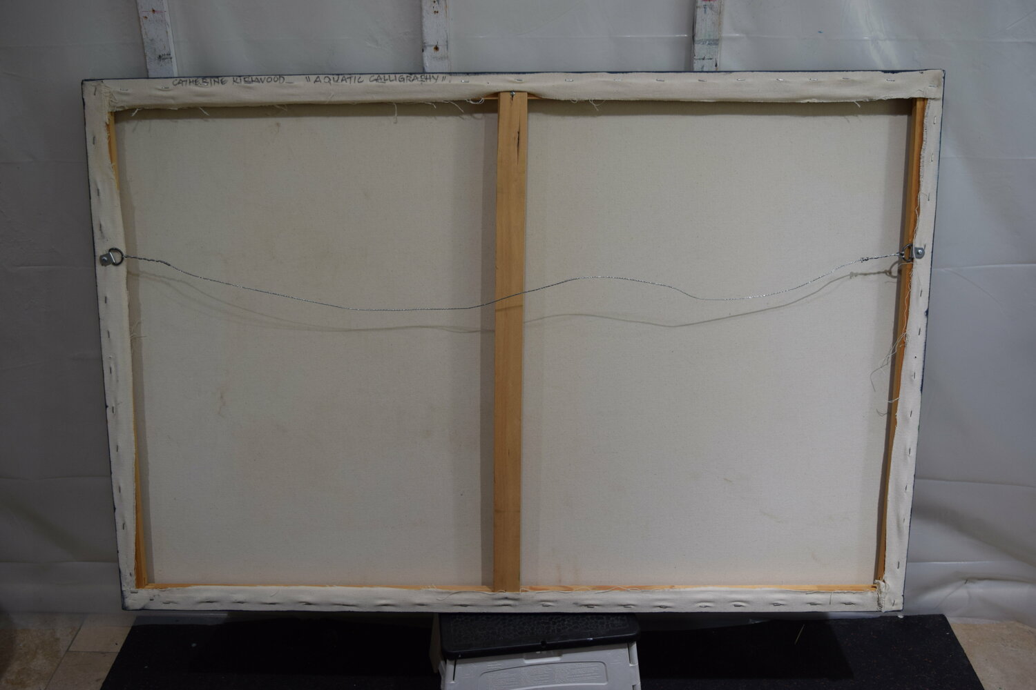 Aquatic Calligraphy by Catherine Kirkwood (N.D) : Painting Oil on ...