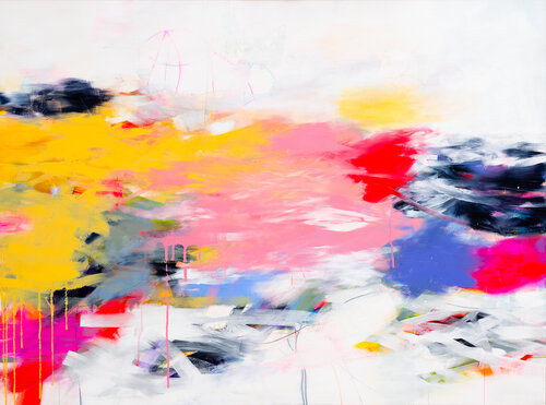 Motionless in pink by Franko Tencic (2024) : Painting Acrylic, Oil ...