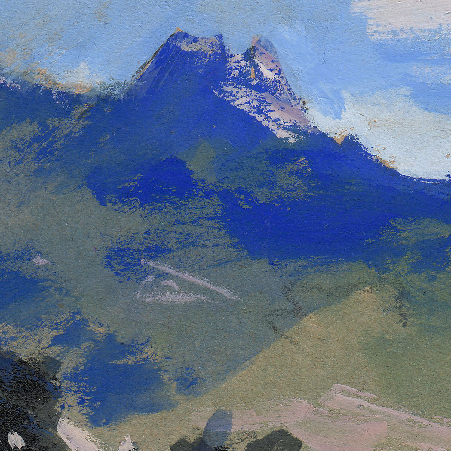 Muli Tibetan Monastery at sunset (sketch) by Evgeniy Monahov (2018 ...