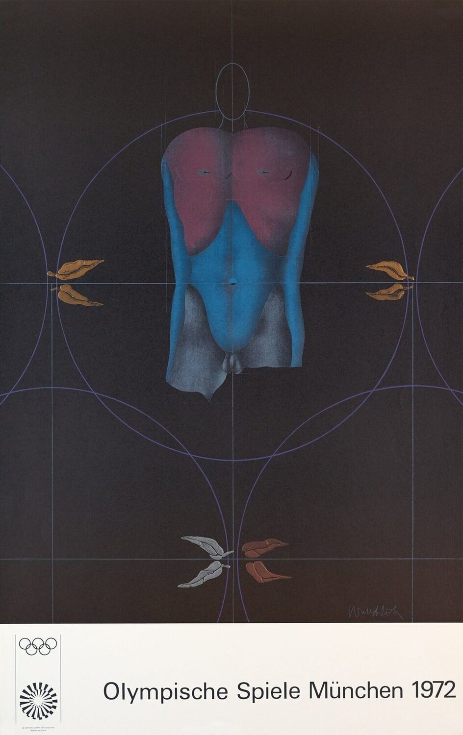 Munich Olympic Games by Paul Wunderlich (1972) : Print Lithography ...