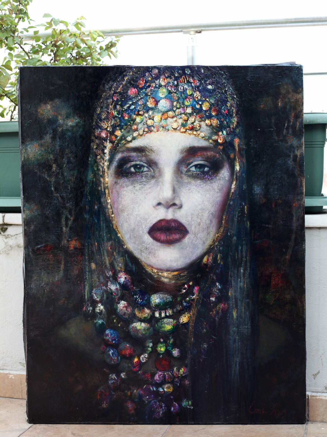 The Bride by Emil Aziz (2017) : Painting Oil on Canvas - Singulart