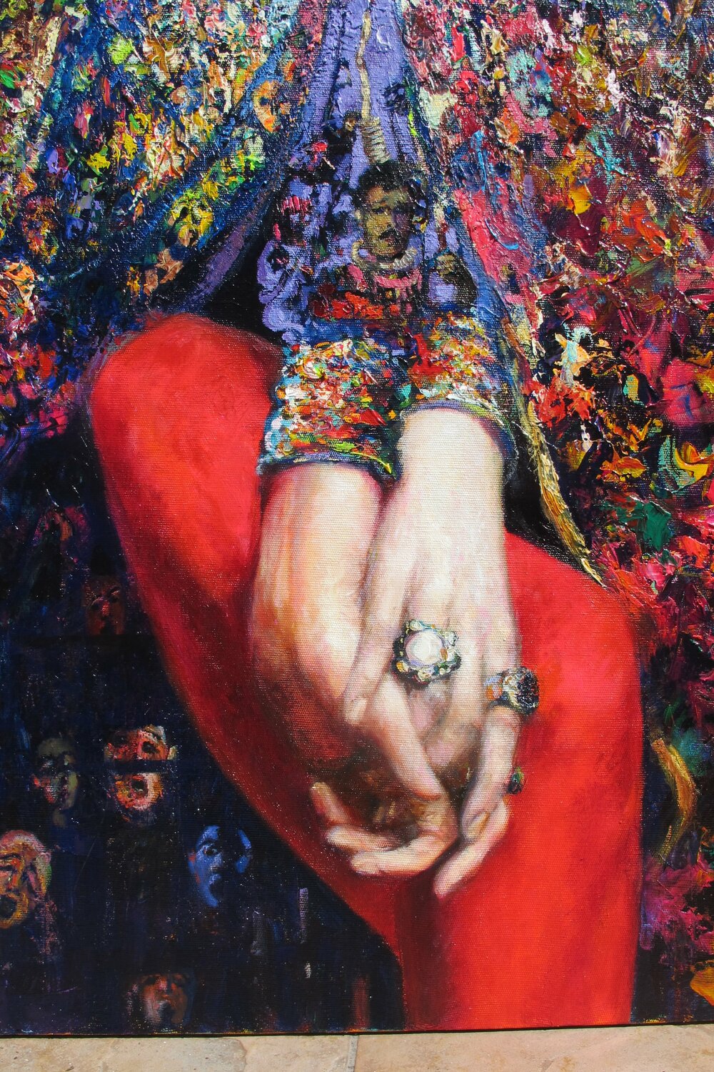 Cruel Crown von Emil Aziz (2017): Malerei Acryl, Öl auf Leinwand ...