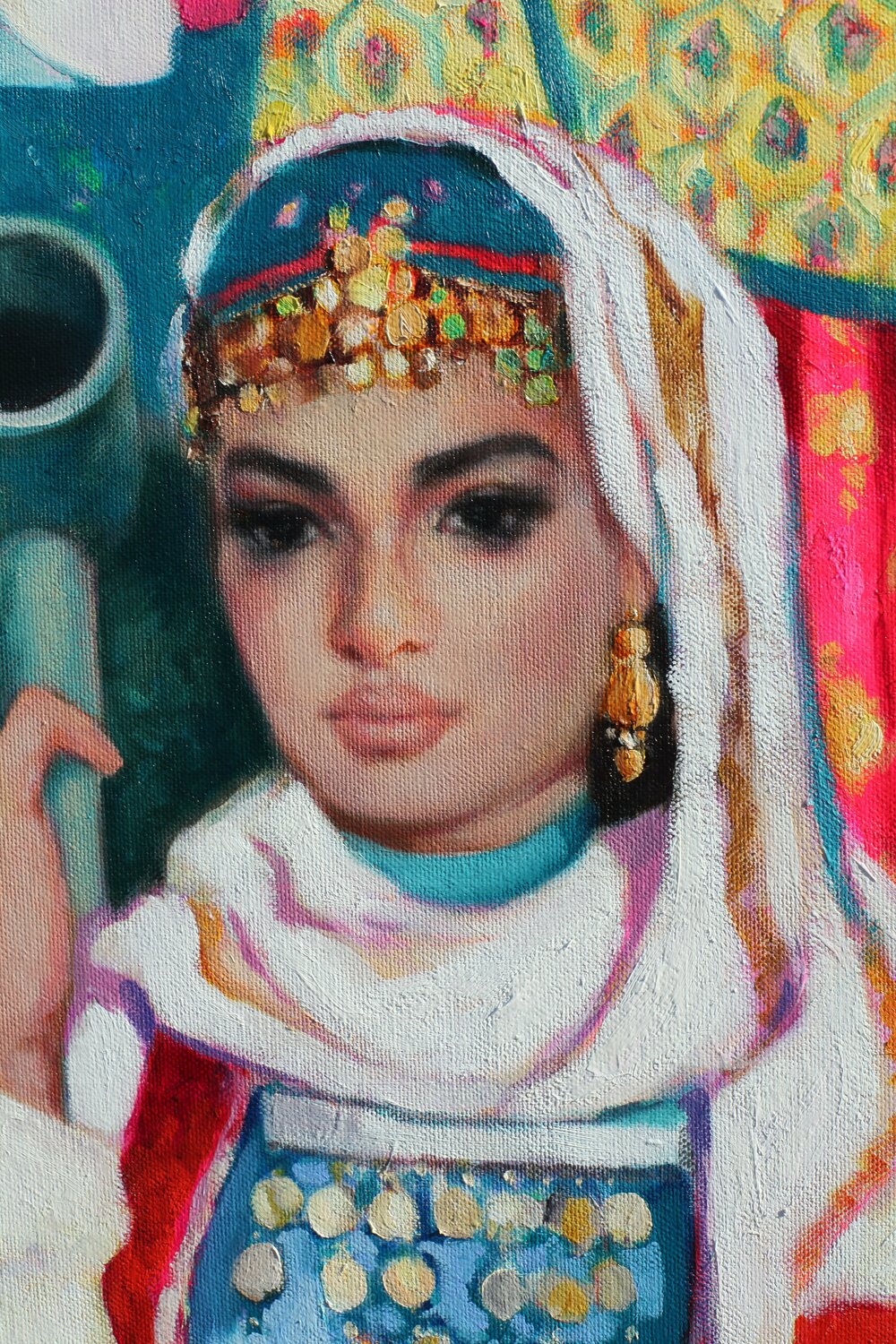 At the Well by Emil Aziz (2020) : Painting Oil on Canvas - Singulart