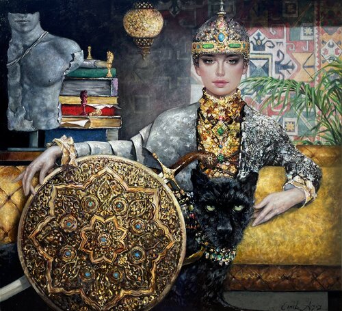 The Warriors de Emil Aziz (2025): Pintura Óleo en Lienzo - Singulart