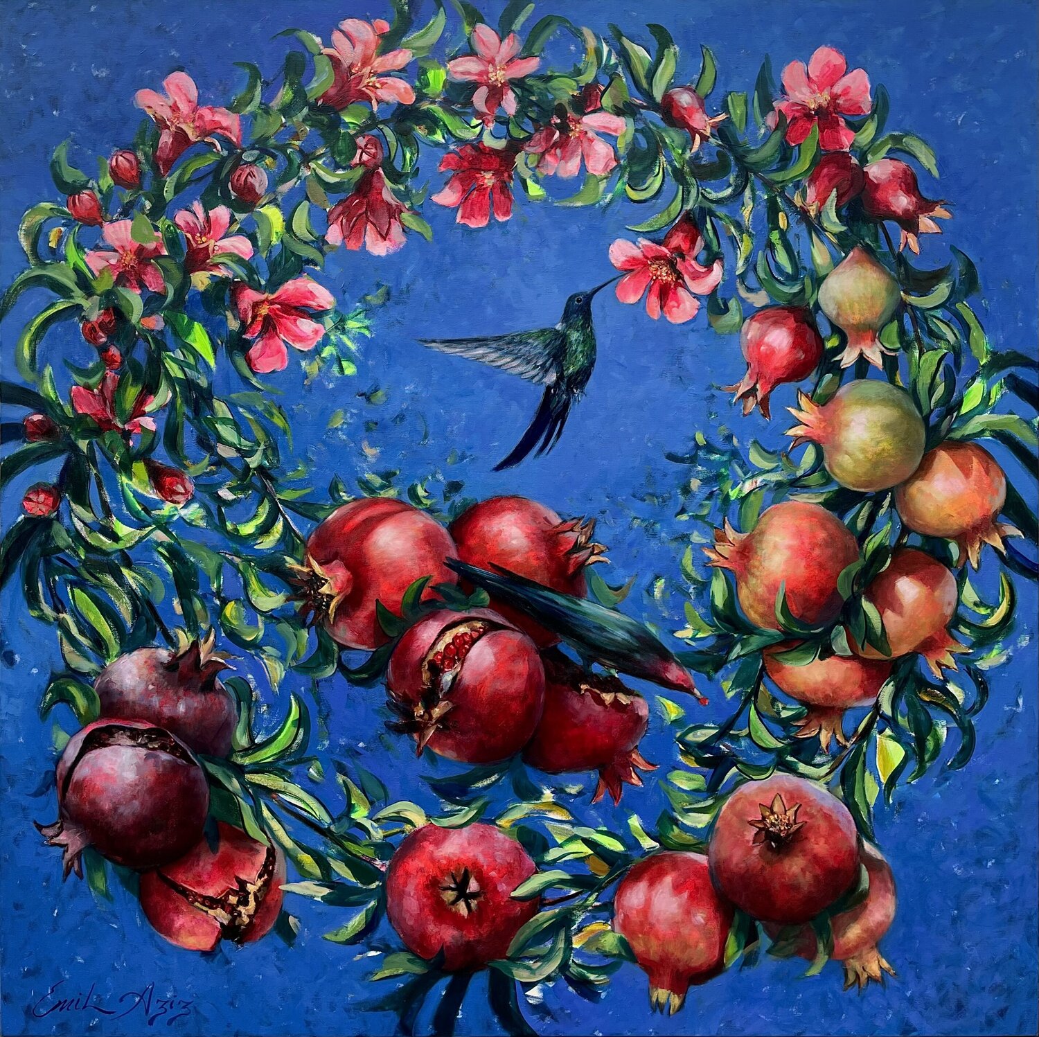 Life Circle V by Emil Aziz (2023) : Painting Oil on Canvas - SINGULART