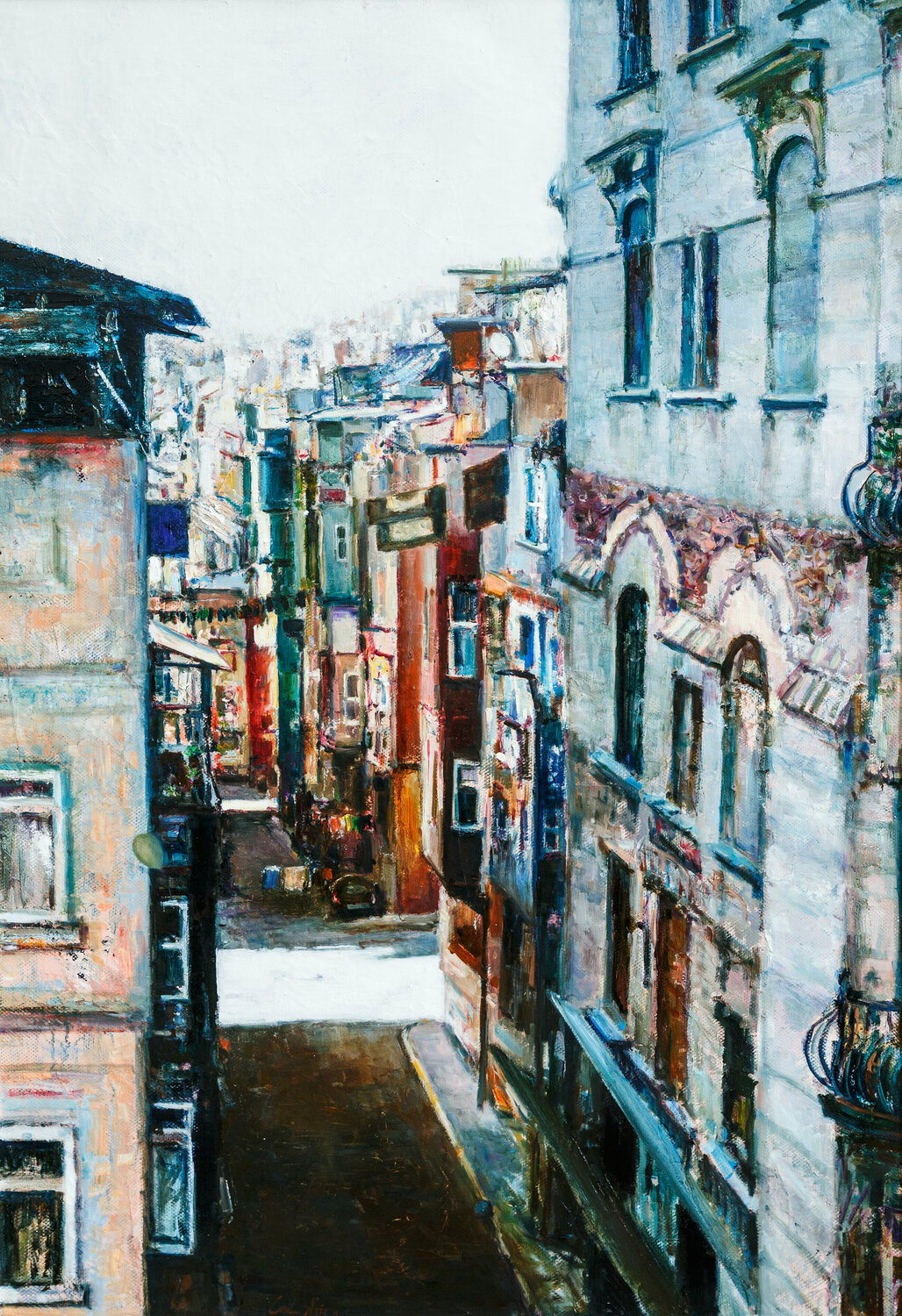 Morning at Tarlabasi/Taksim by Emil Aziz (2008) : Painting Oil on ...